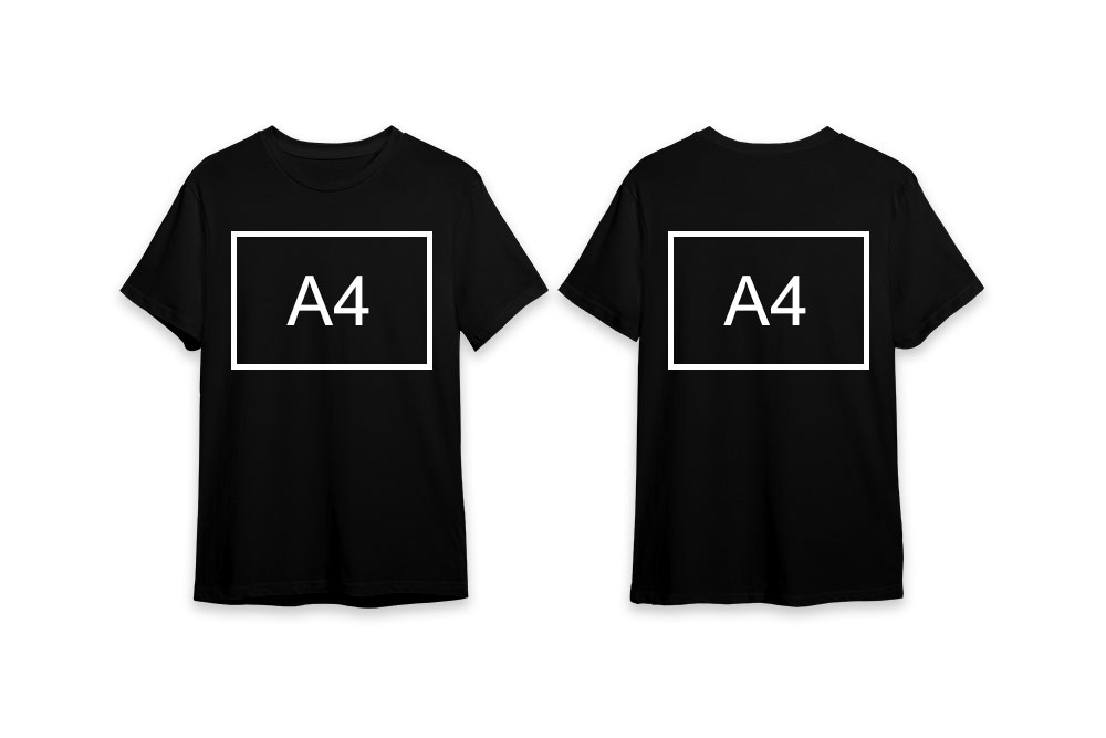 Berbagai Ukuran Sablon Kaos A2, A3, A4, A5, A6, A7 | Konveksina